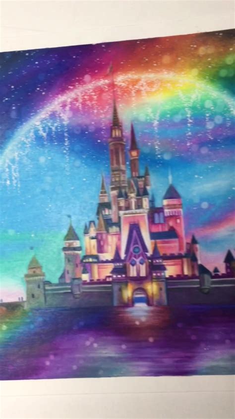 Simple Disney Castle Drawing