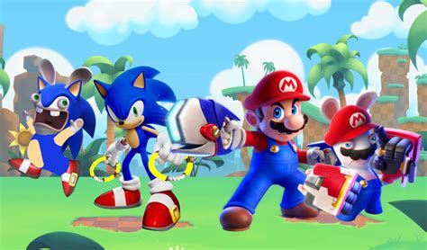 Rabbids Vs Sonic Mario Rabbids Kingdom Battle Nintendo Switch