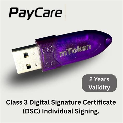 Digital Signature Certificate Dsc Class 3 Individual Signing 2 Year