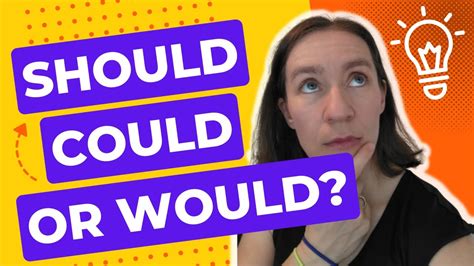 Would Could And Should Difference