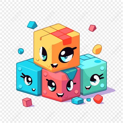 연결 큐브 클립 아트 핑크 만화 퍼즐 아이콘 벡터 Png 일러스트 무료 다운로드 Lovepik