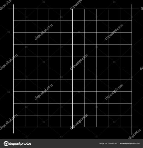 Measured Grid Graph Plotting Grid Corner Ruler With Measurement