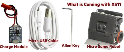 Kit De Robot Xs1 Micro Sumo Ensamblado Robot Mini Sumo Completo Pa