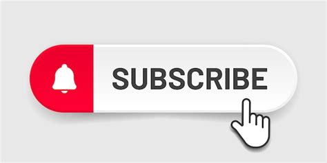 Premium Vector Subscribe Button Bell Notification Icon Button And