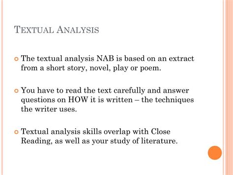 Ppt Textual Analysis Powerpoint Presentation Free Download Id 6089002