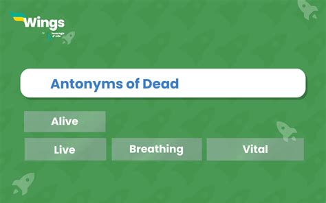 9 Antonyms Of Dead With Meaning And Examples Leverage Edu
