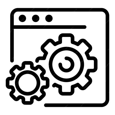 Premium Vector Internet Page Setting Icon Outline Internet Page Setting Vector Icon For Web