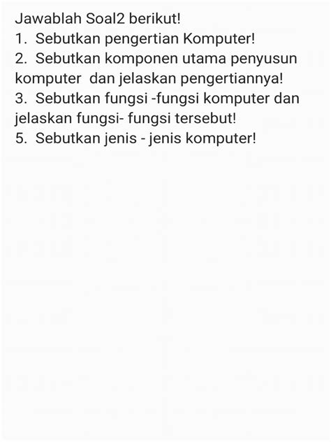 Tugas Informatika Kelas X4 Pdf