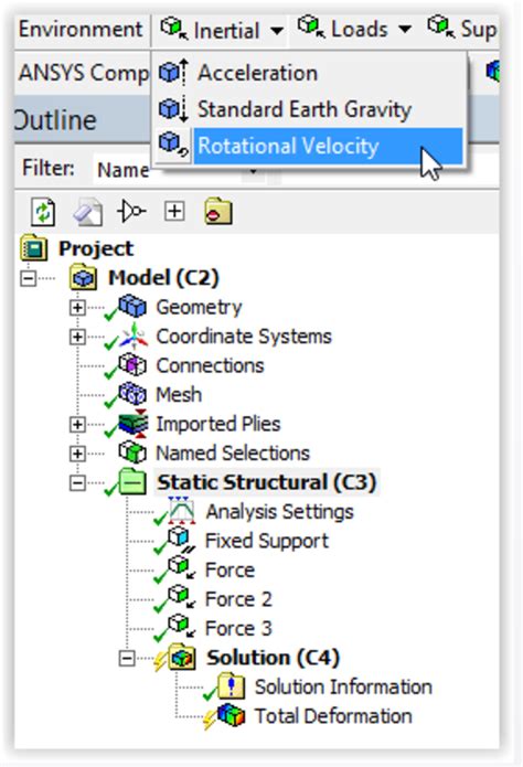 How Do I Give Angular Velocity In Ansys