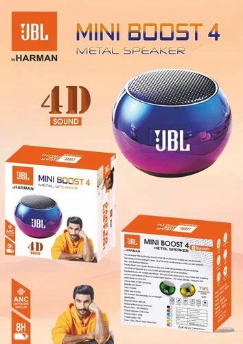 Jbl Mini Boost Metal Portable Speaker At Piece Jbl Portable Speaker In Kalyan Id