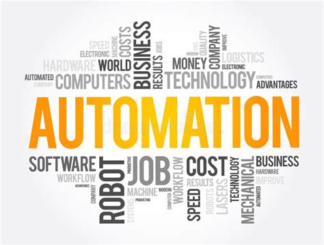 Automation Word Cloud Collage Technology Concept Stock Illustration Illustration Of Security