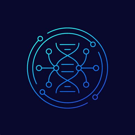 Dna Sequencing Line Vector Icon 16564428 Vector Art At Vecteezy