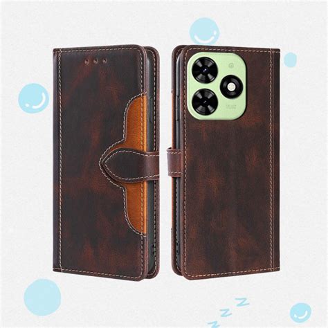 чехол для Tecno Spark Go 2024 Pop 8 Bg6 Tecno Spark 20c коричневый противоударный Карман для