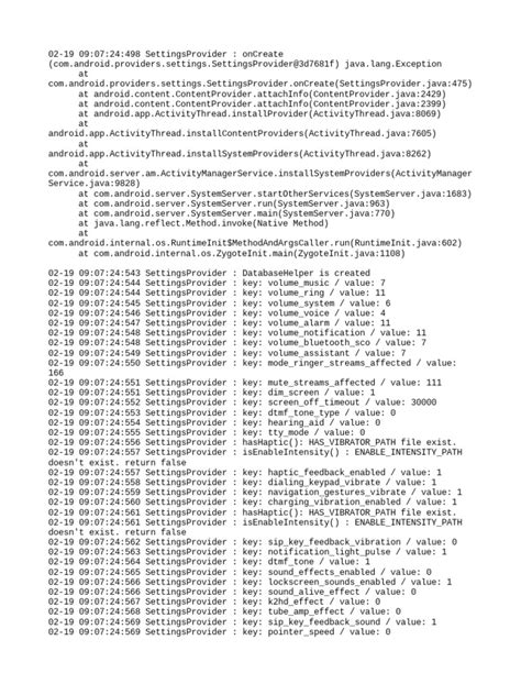 Settings Provider Pdf Java Programming Language Computing