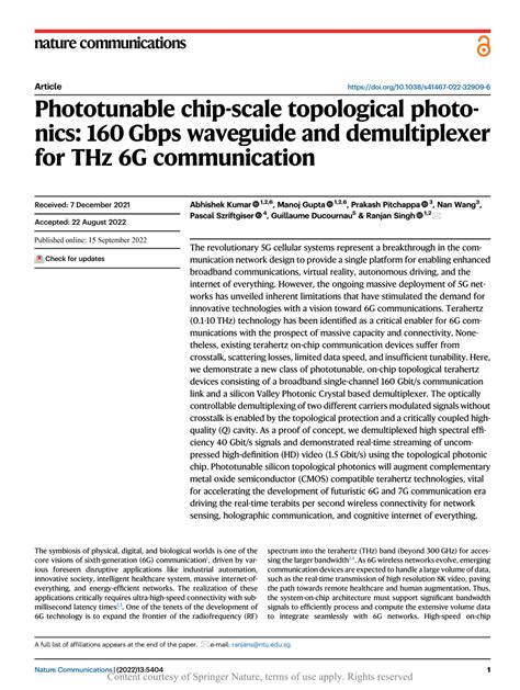 Pdf Phototunable Chip Scale Topological Photonics 160 Gbps Waveguide And Demultiplexer For