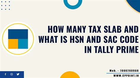 How Many Tax Slab And What Is Hsn Code And Sac Code In Tally Prime In