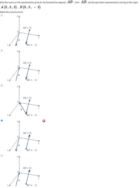 Solved Find The Vector A With Representation Given By The Chegg