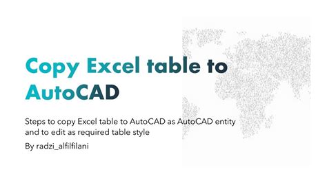 How To Insert Excel Table In Autocad 2020 At Ruby Little Blog