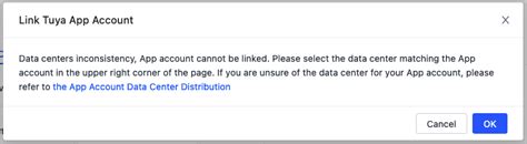 Local Tuya Setup Data Center Inconsistancy Australia Configuration