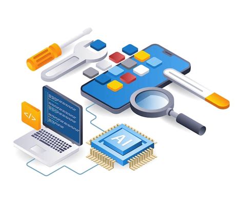 Premium Vector Test Process For Developing A Smartphone Application
