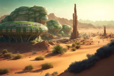 Habitable Cacti Sustainable Settlementsfuturistic
