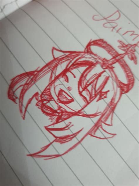 Paimon In Red Pen Rgenshinimpact