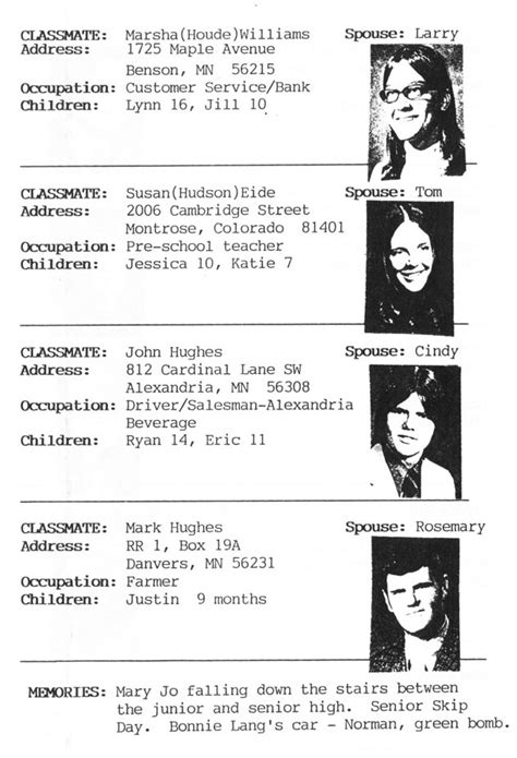 Class 73 20th Hand Book Benson Class Of 73