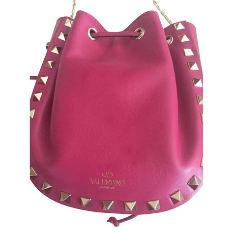 Valentino Mini Eimer Pink Leder Ref44231 Joli Closet