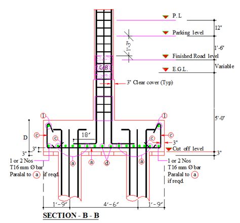 Continuous Pile Cap Design