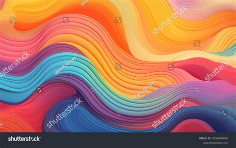 Abstract Colorful Waves Flowing Design Stock Illustration 2555909045 Shutterstock
