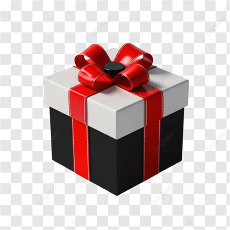 빨간 리본으로 장식된 검은색 선물 상자 3d 검은 선물 상자 선물 상자 빨간 리본 Png 일러스트 및 이미지 에 대한 무료 다운로드 Pngtree