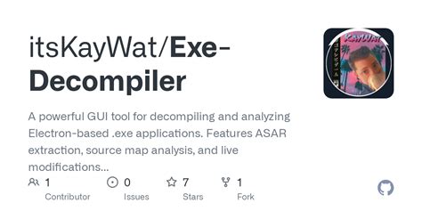 Github Itskaywatexe Decompiler A Powerful Gui Tool For Decompiling And Analyzing Electron