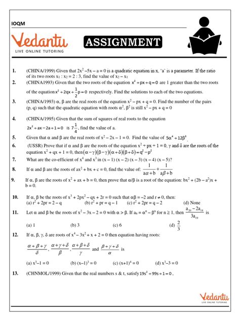 Ioqm Poly Question Pdf Equations Mathematical Analysis