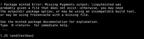 Tcolorbox Minted And Tcblisting Give A Strange Error With Pygments