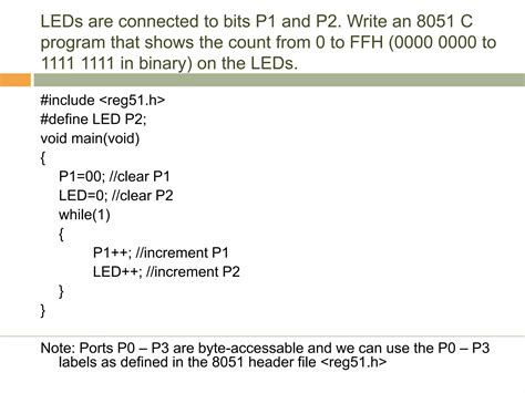 intel 8051 programming in c ppt