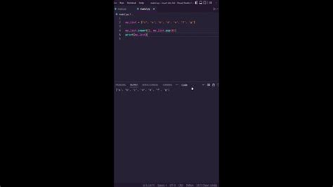Manipulate A List In Python Codingtips Coding Pythonprogramming Youtube