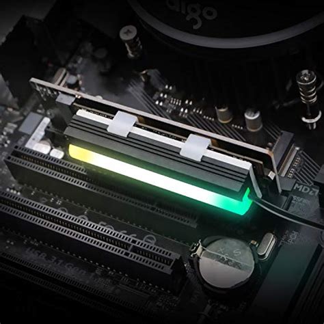 Ezdiy Fab Nvme Pcie Adapter With V Argb Heat Sink Cooler M Nvme Ssd To Pci Express Adapter