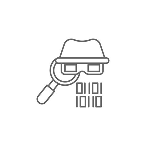 Spyware Hacker Vector Icon Illustration 23200908 Vector Art At Vecteezy