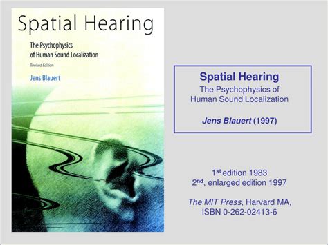 Pdf The Psychophysics Of Human Sound Localization