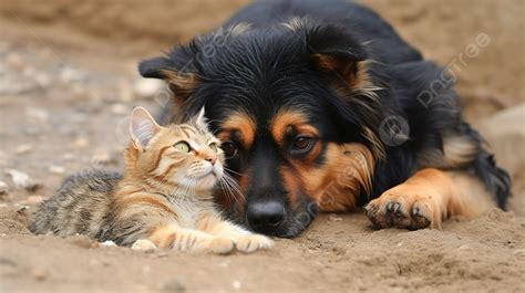 재미있는 고양이와 강아지 사진 배경 일러스트 재미있는 고양이와 강아지 사진 사진 및 배경 화면 무료 다운로드 Pngtree