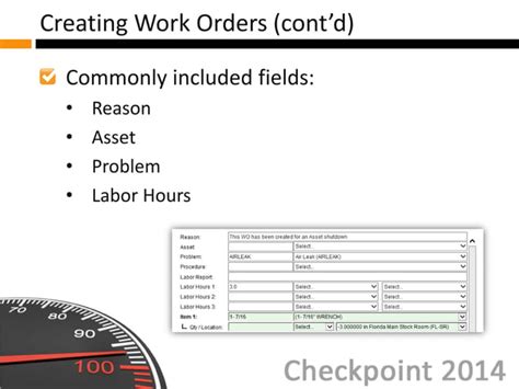 W02 Overview Of Work Order Creation Ppt