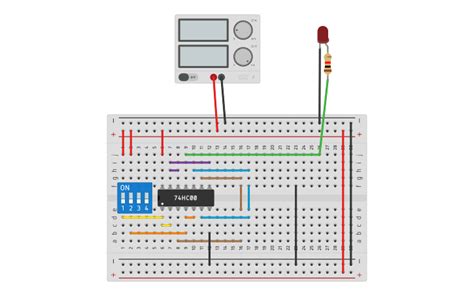 Circuit Design Nor Gate Tinkercad
