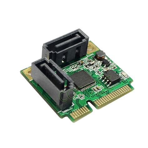 Aliexpress Com Buy Mini PCI E To 2 Port SATA III 6Gbps Card Dual SATA 3 0 Mini PCIe Adapter