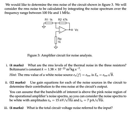 we would like to determine the rms noise of the