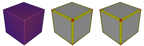 Segmenting A Cube A The Original Mesh B Discrete Gaussian Download Scientific Diagram