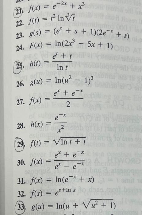 Solved F X E 2x X3f T T2lnt3g S Es S 1 2e S S F X Ln 2