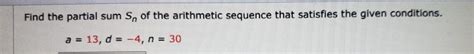 Solved Determine The Common Difference The Fifth Term The