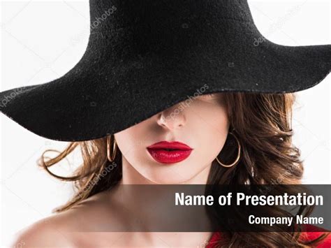 Hiding Attractive Woman Eyes Under Powerpoint Template Hiding
