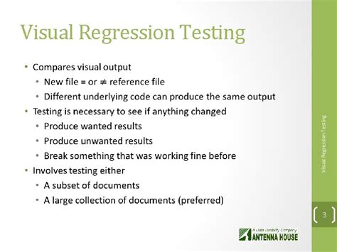 A Visual Comparison Approach To Automated Regression Testing