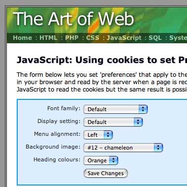 Screenshots Of The Art Of Web